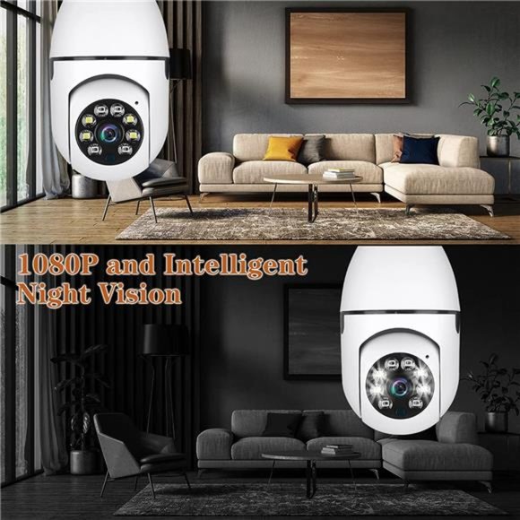 Cameras, Photo & Video | Wifi Light Bulb Camera Wireless 180p Smart ...